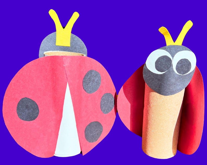 Ladybug Craft Template, Ladybug Tissue Roll Craft, Crafts for Kids ...