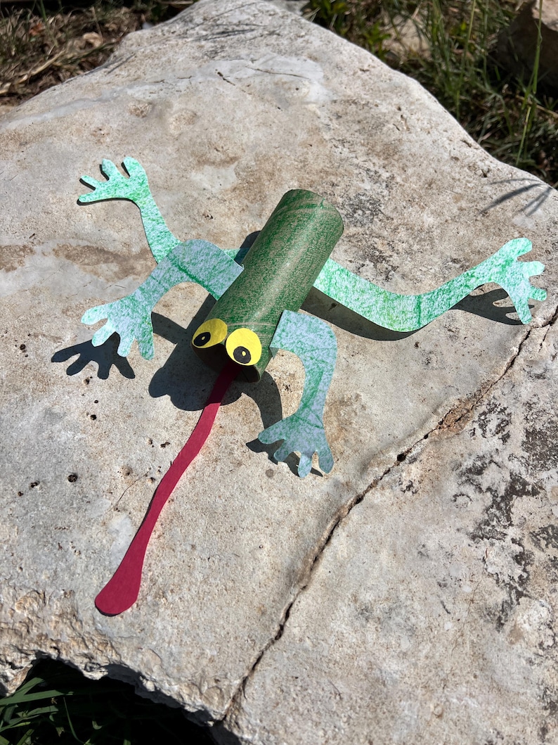 Frog Tissue Roll Craft Template, Recycle Project (PDF Download) - Etsy