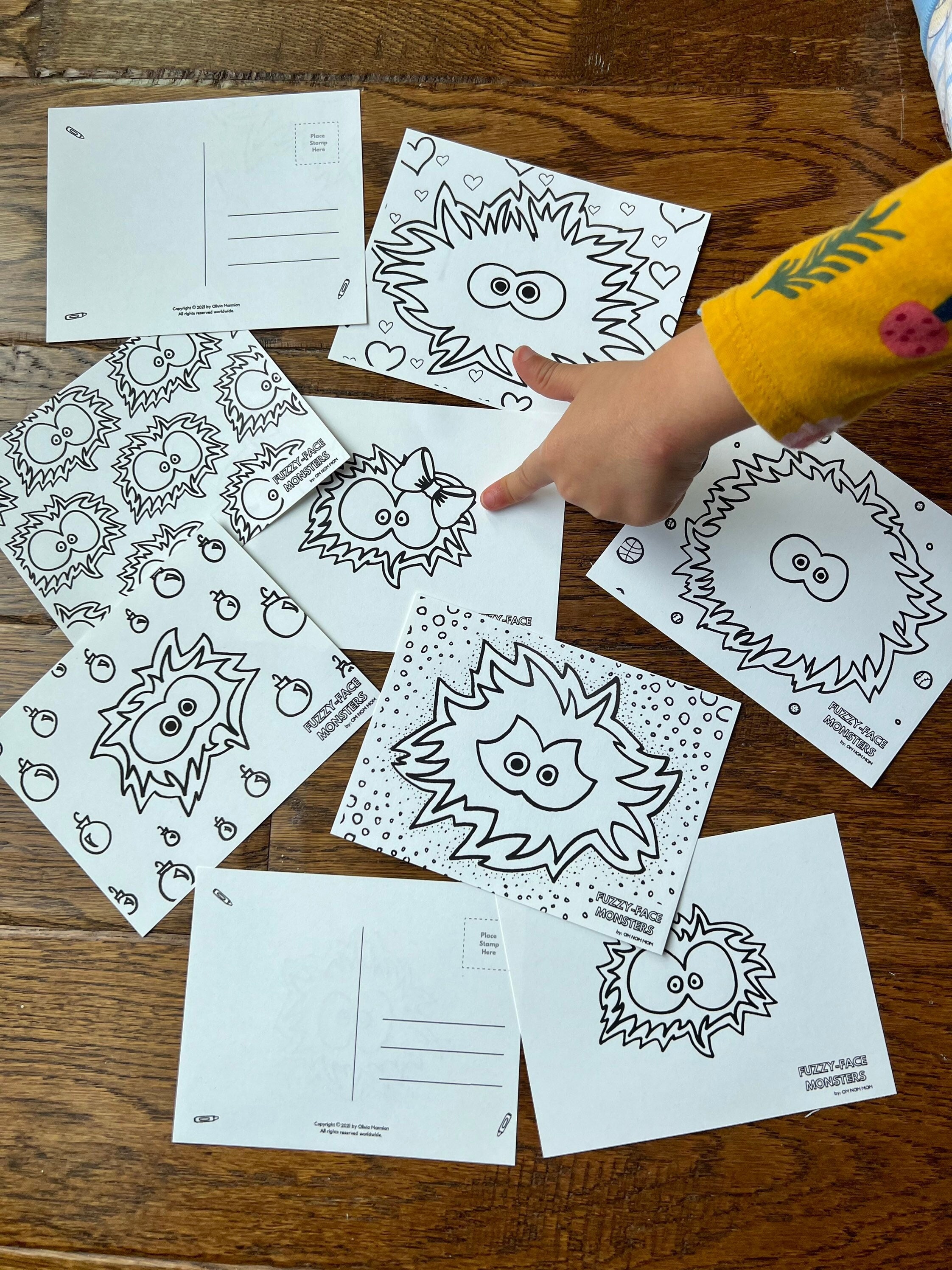 10 Printable Postcards for Kids to Color Cards From Kids, PDF Postcards ...