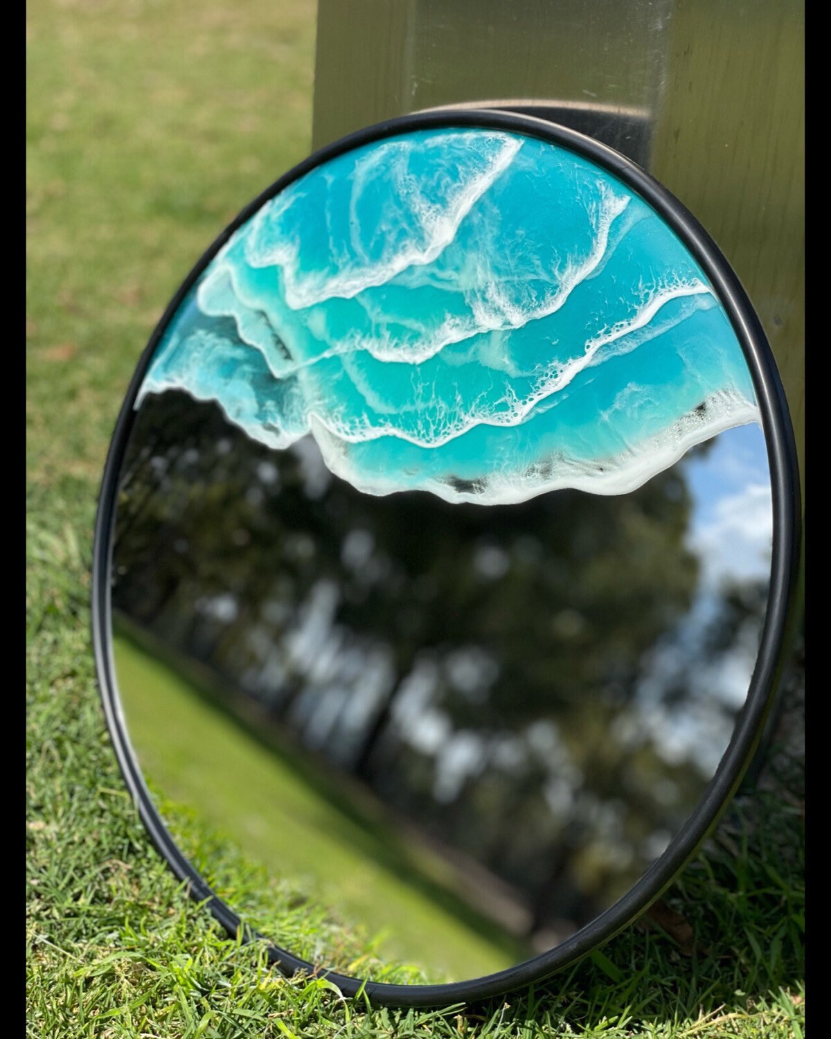 Ocean Resin Mirror - Etsy