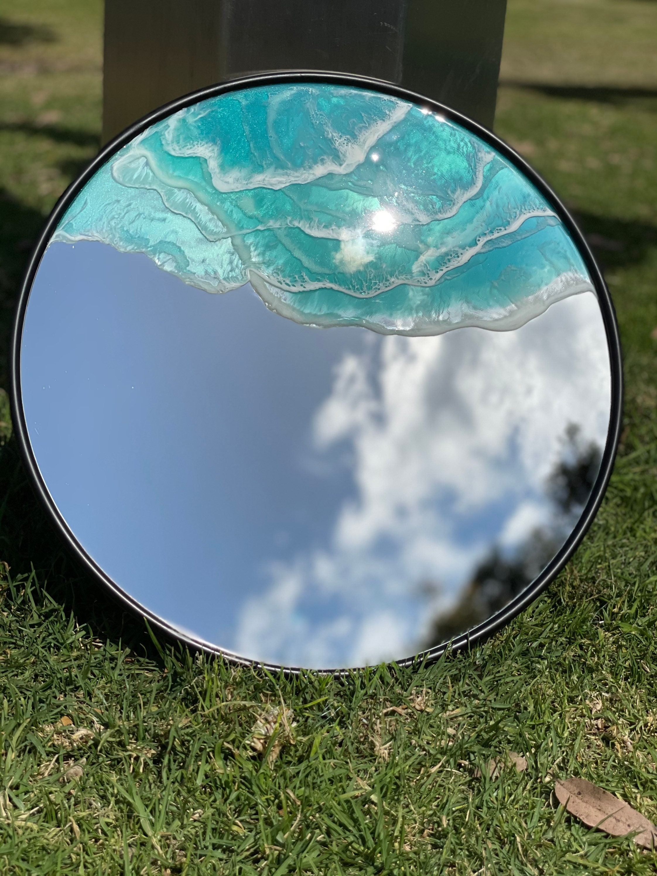 Ocean Resin Mirror - Etsy
