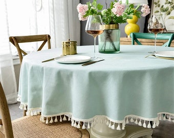 Round Table Cloth | Etsy