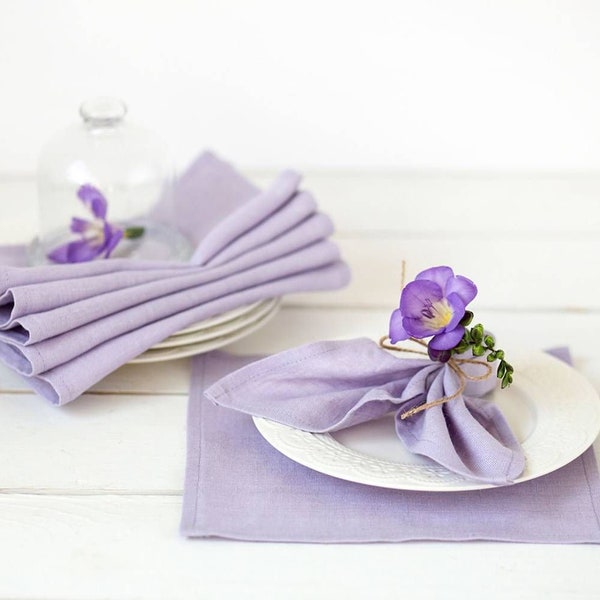 Lavender Napkins - Etsy