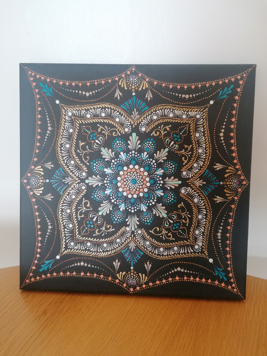 Dot Mandala Canvas - Etsy