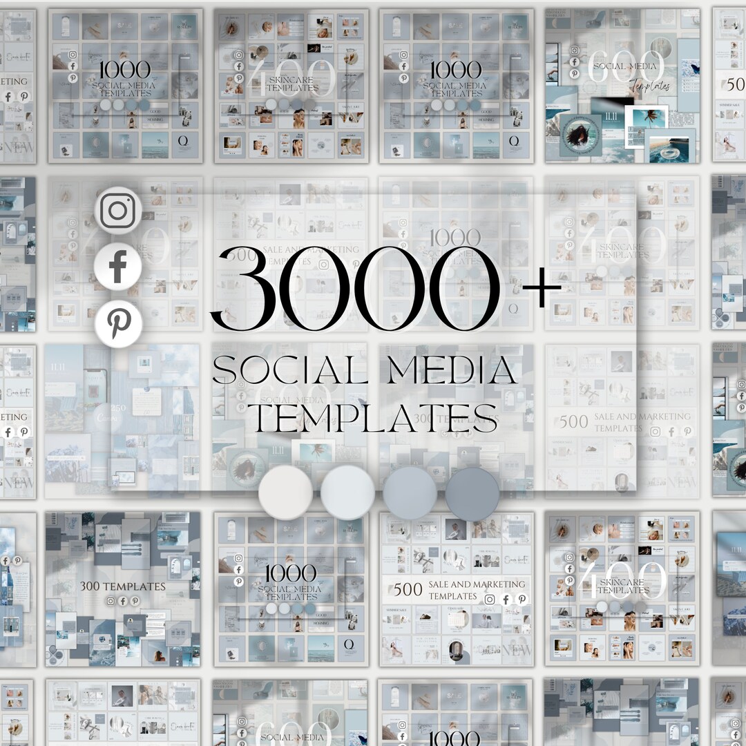 Canva Template Bundle Social Media Template Canva Instagram Post and ...