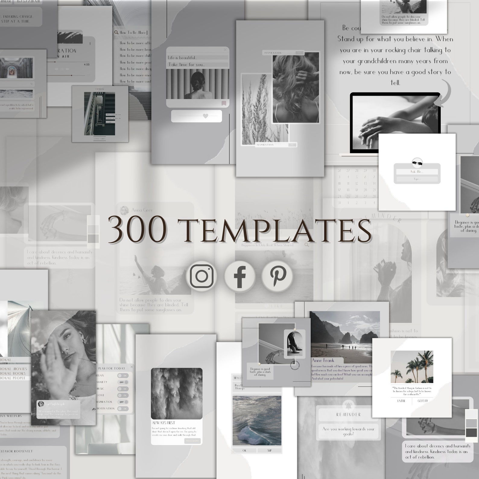 Aesthetic Social Media Canva Templates | Instagram Templates Canva ...