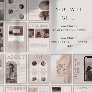 Minimalist Ebook Canva Template | Workbook Template | DIY Canva ...