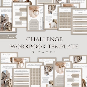 Canva Challenge Workbook Template Challenge Templates Lead - Etsy