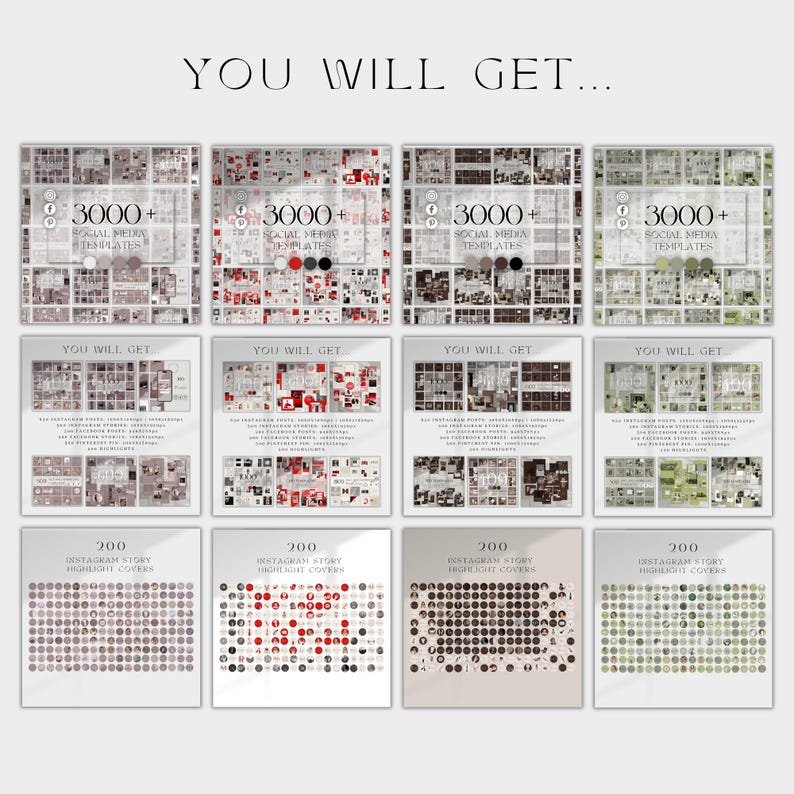 Instagram Template Bundle | Social Media Post Story Canva | Instagram ...