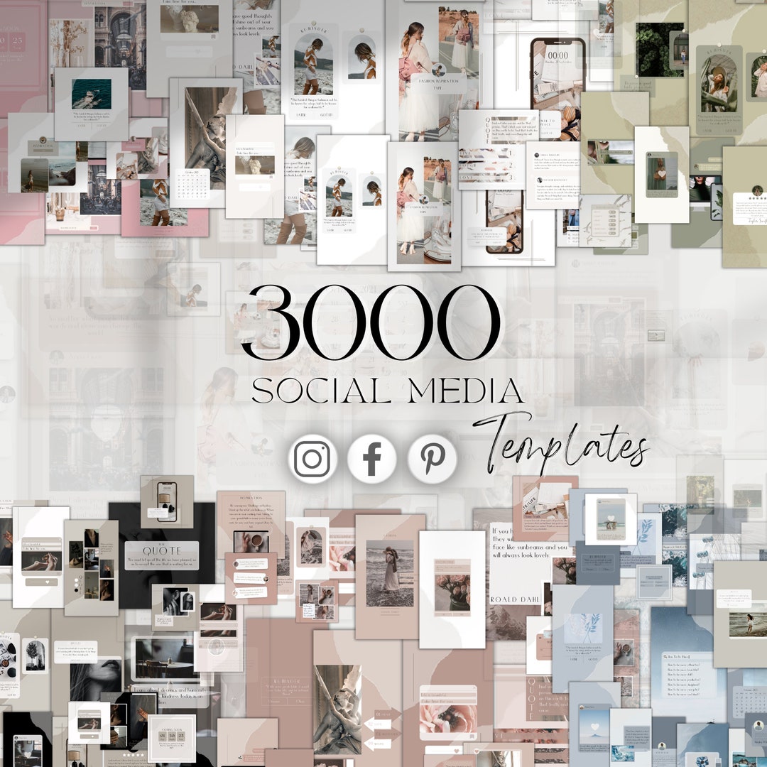 Canva Social Media Template | Instagram Templates, Instagram Mega ...