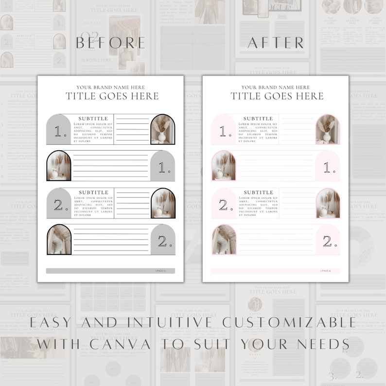 Canva Workbook Template White Elementary Workbook Templates | Etsy