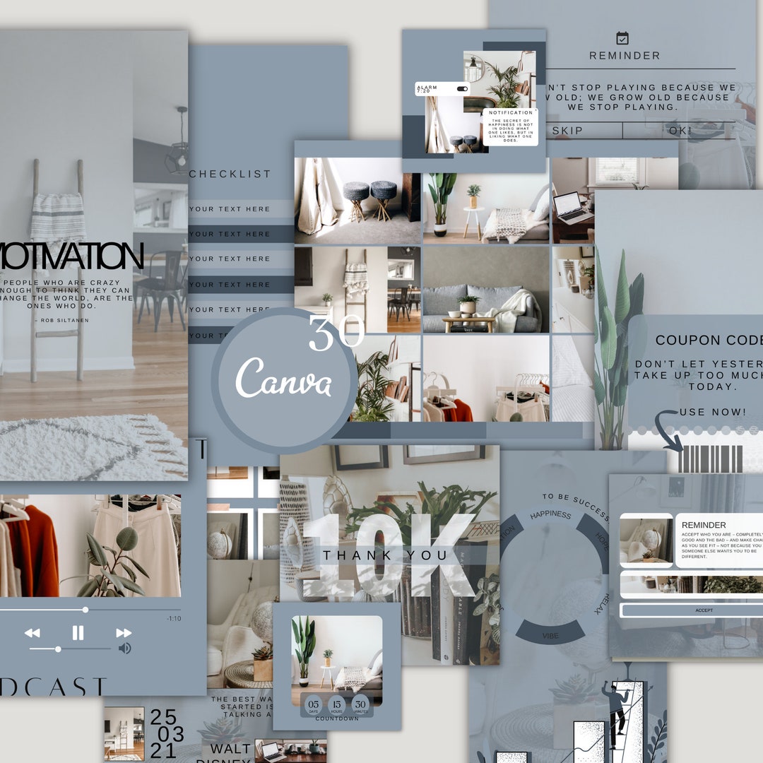 Canva Template Instagram| Media Kit Template Canva| Instagram Posts and ...