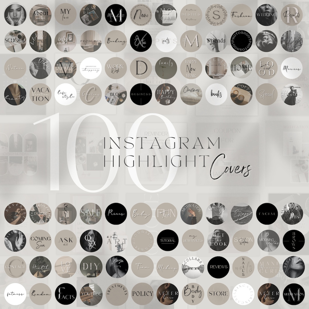 Highlight Covers for Instagram| Aesthetic Instagram Covers for ...