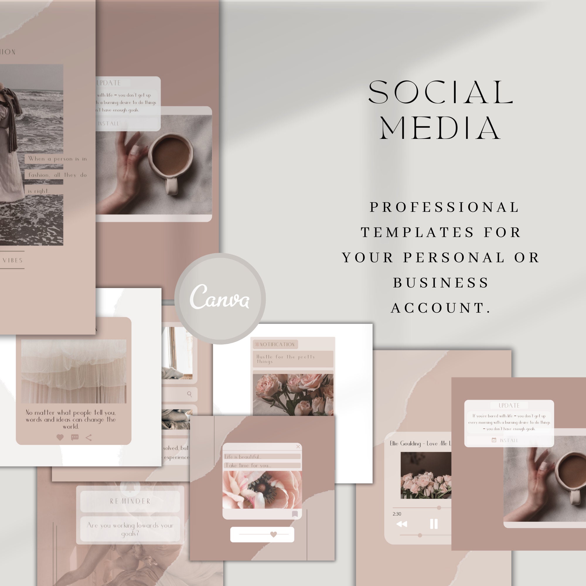 12000 Social Media Canva Templates Bundle, Business Post Story Kit for ...