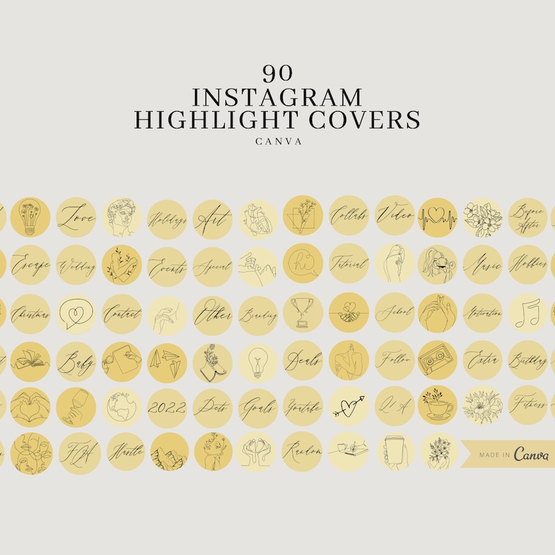 Yellow Instagram - Etsy