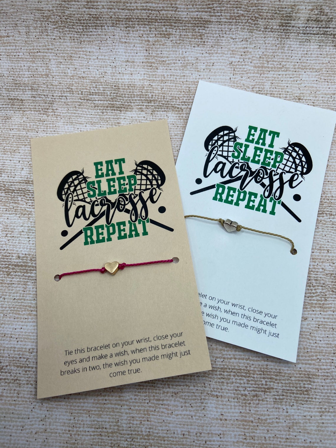 Eat Sleep Lacrosse Wish Bracelet Personalized Wish Bracelet - Etsy UK