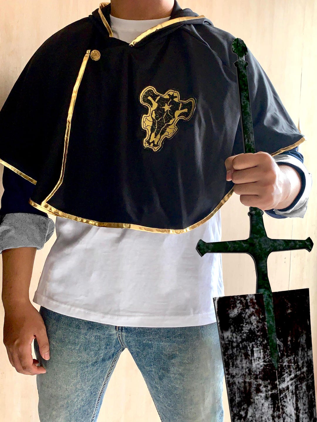 Asta Black Bulls Squad Robe, Black Clover Costume Cosplay - Etsy