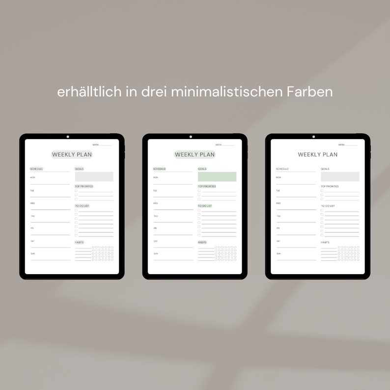 Weekly Plan I Weekly Planner I Printable Planners I Instant - Etsy