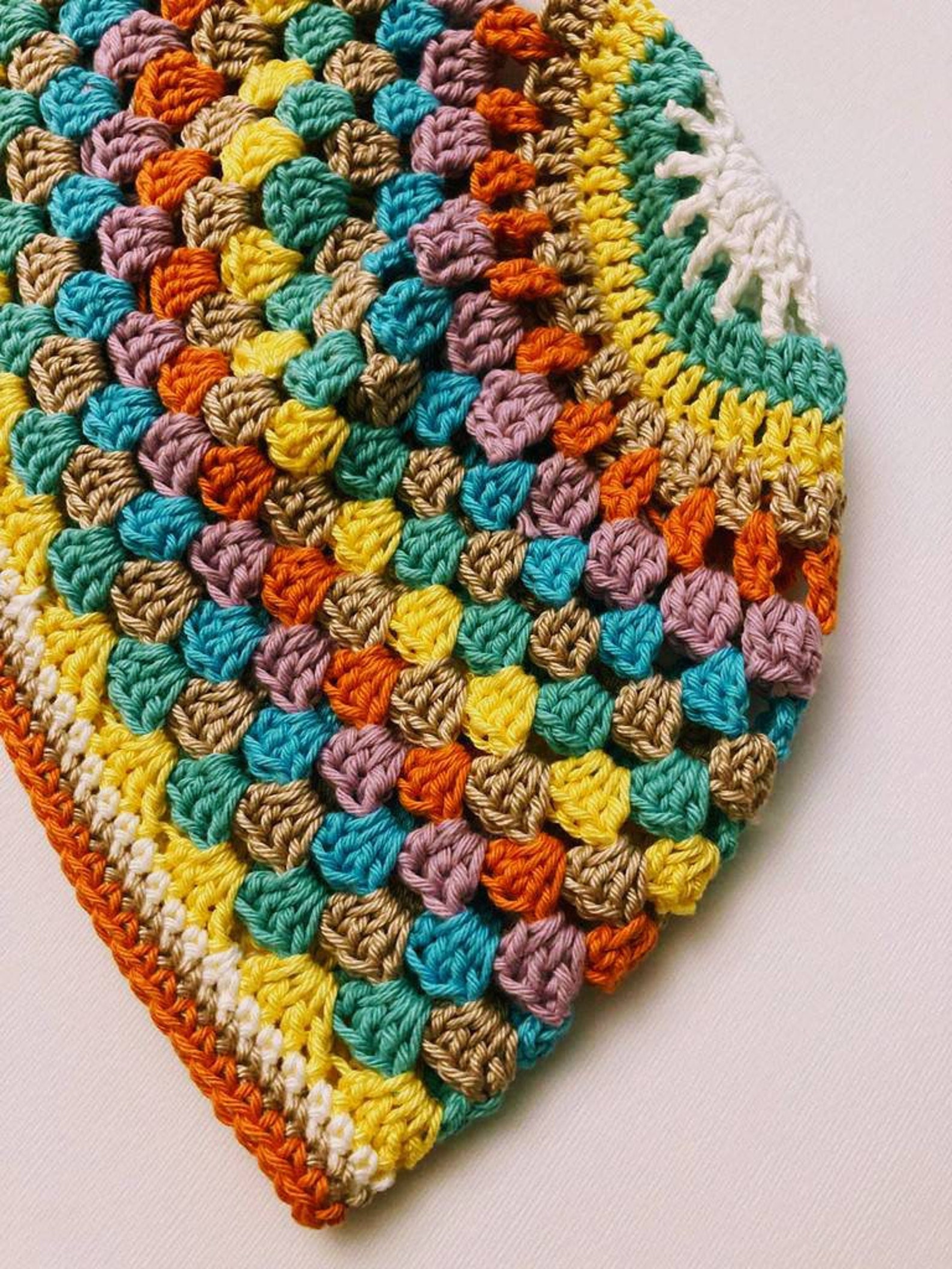 Cappello Papalina, fatto a mano all'uncinetto in cotone mod. Baia dei ...