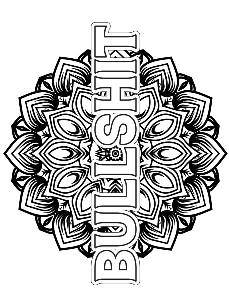 82 Adult Cuss Word Coloring Sheets Dirty Coloring Pages for - Etsy