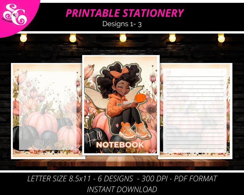 Digital Download, Fall Notebook or Planner, Printable Notebook ...