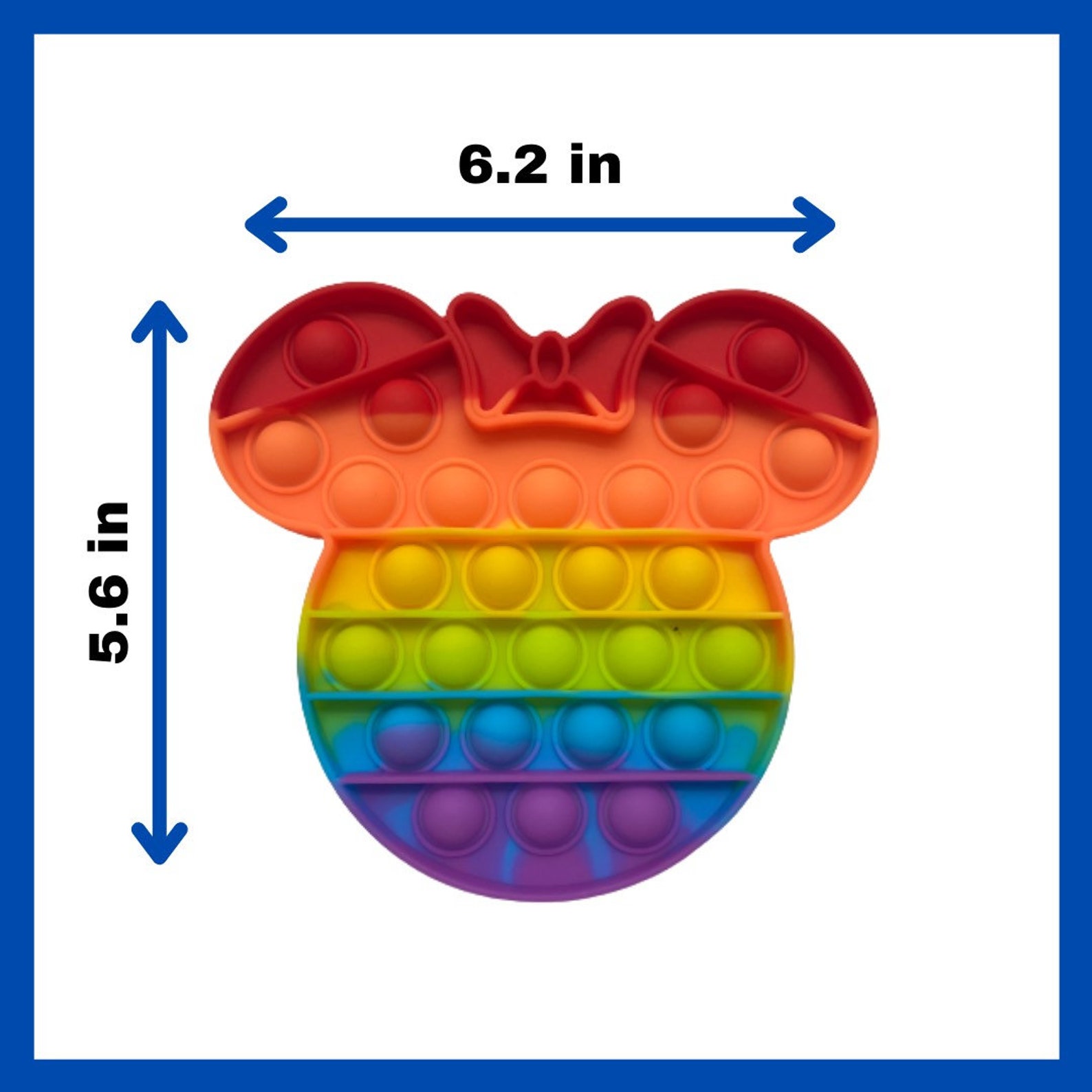 MICKEY Mouse & MINNIE set Pop It Fidget Toys Rainbow Mickey | Etsy