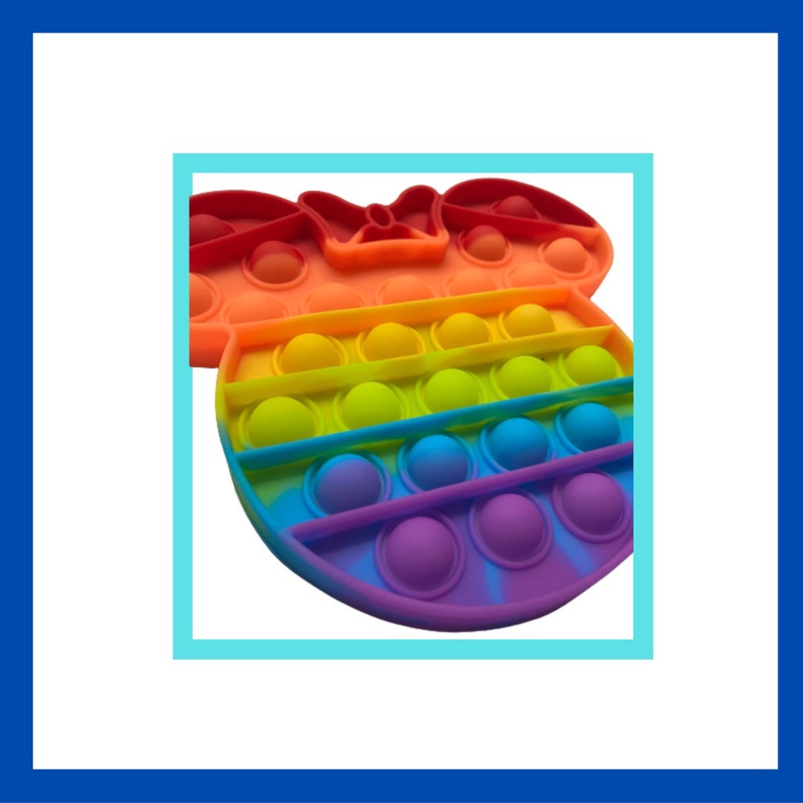 MINNIE MOUSE Rainbow . Disney/ Pop It Fidget | Etsy