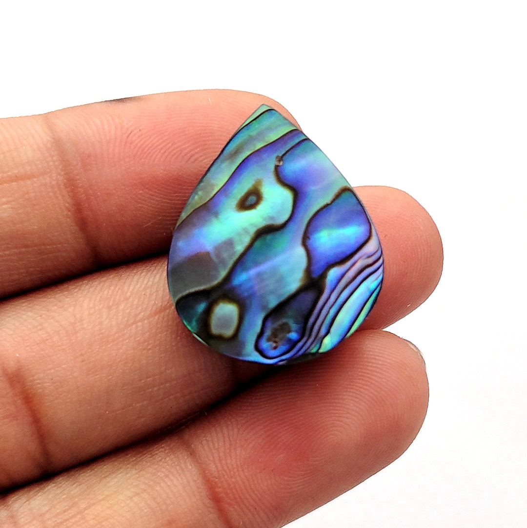 Fire Abalone Shell Oval Stone/rainbow Abalone Shell Gemstone/powerful ...