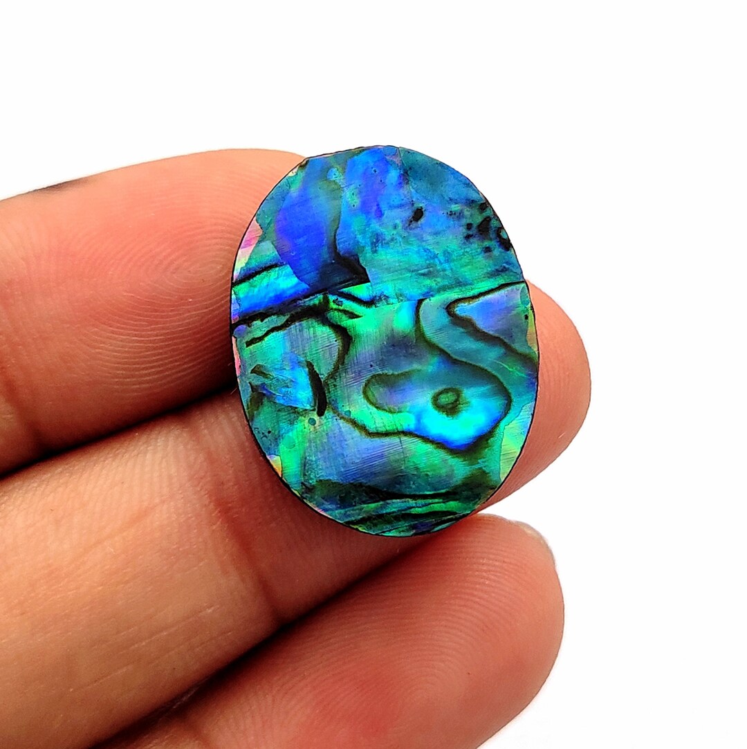 Rainbow Abalone Shell Gemstone/fire Abalone Shell Oval Stone/powerful ...