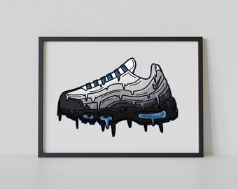 Nike Air Max 95 Collection Trainer Sneaker Poster Print - Etsy