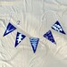 Cyanotype Flag Decor (triangle) - Etsy