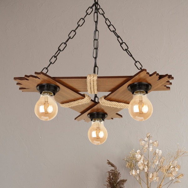 Rope Pendant Light - Etsy