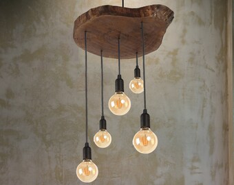 Rustic Wood Lamp | Etsy