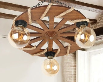Wagon Wheel Light - Etsy