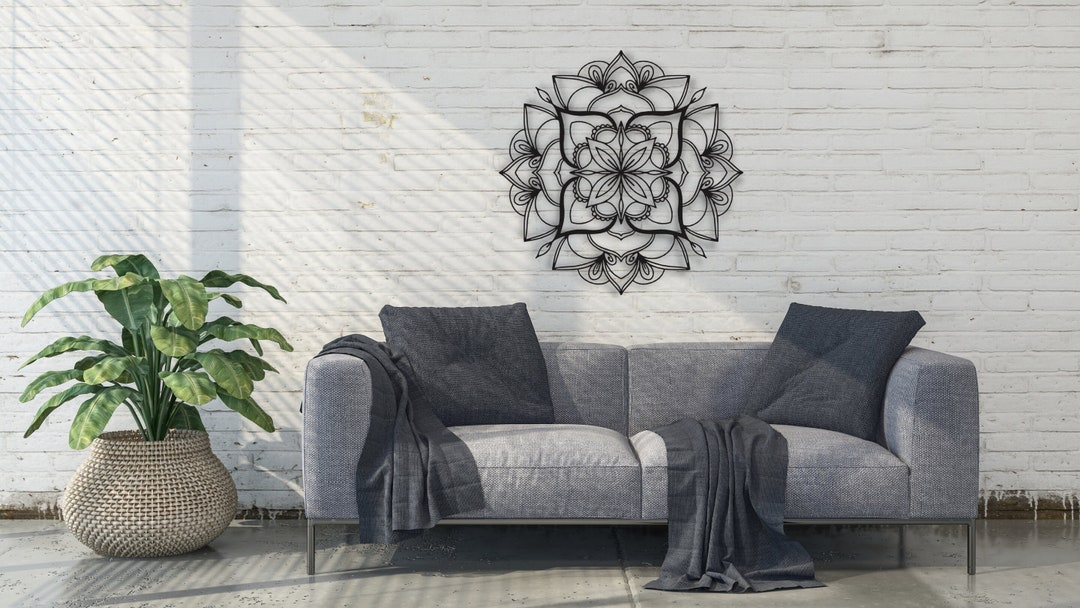Mandala Decore, Wall Decore, Metal Wall Decore, Entryway Decore, Large ...