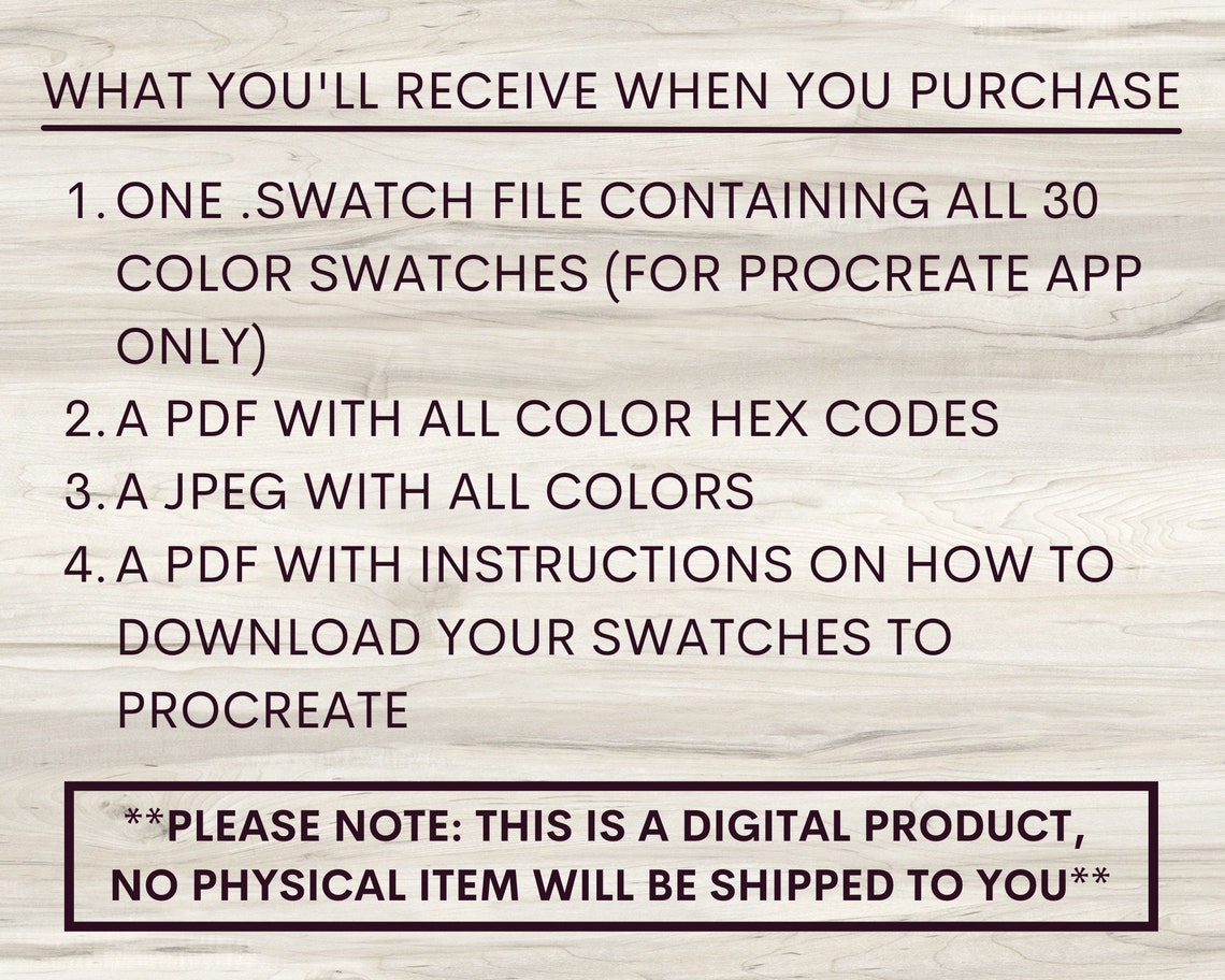 Neutral Rose Color Palette for Procreate on iPad | Floral Colors ...