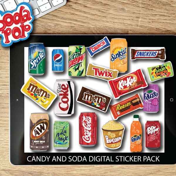 Soda Pop Stickers - Etsy