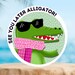 Alligator Sticker, iPad , Vinyl Sticker, Vinyl Die Cut Sticker, Gator ...