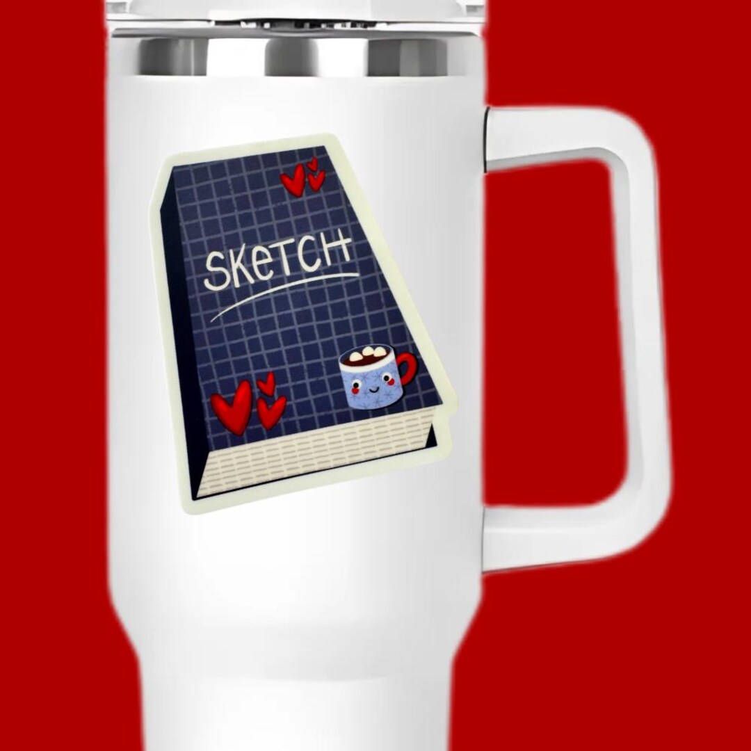 Sticker,sketchbook, Artist, Stanley Cup, Stickers, Matte Sticker ...