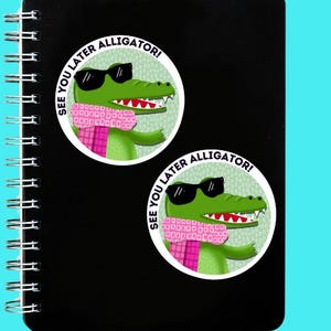 Alligator Sticker, iPad , Vinyl Sticker, Vinyl Die Cut Sticker, Gator ...