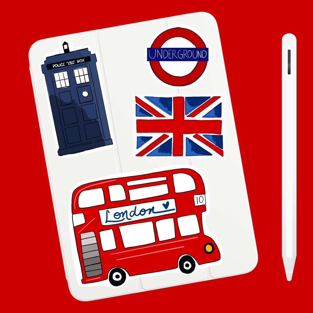 London Sticker London Laptop Decal, London Printable Vinyl Sticker for ...