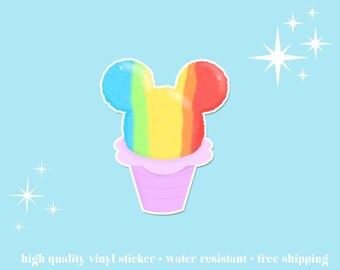 Snow Cone Sticker - Etsy
