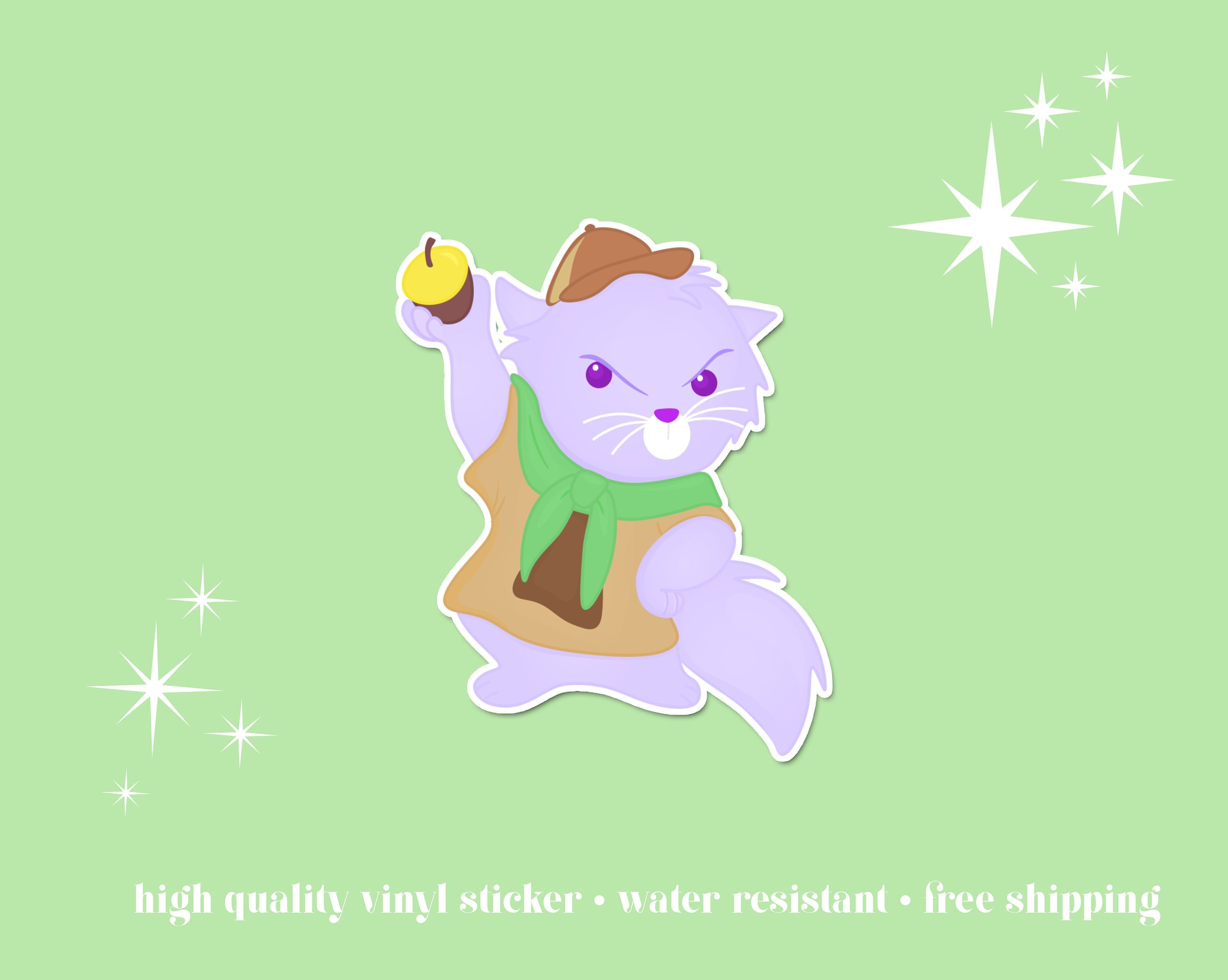 Squirrel Scout Yzma Cat Waterproof Vinyl Sticker | Etsy