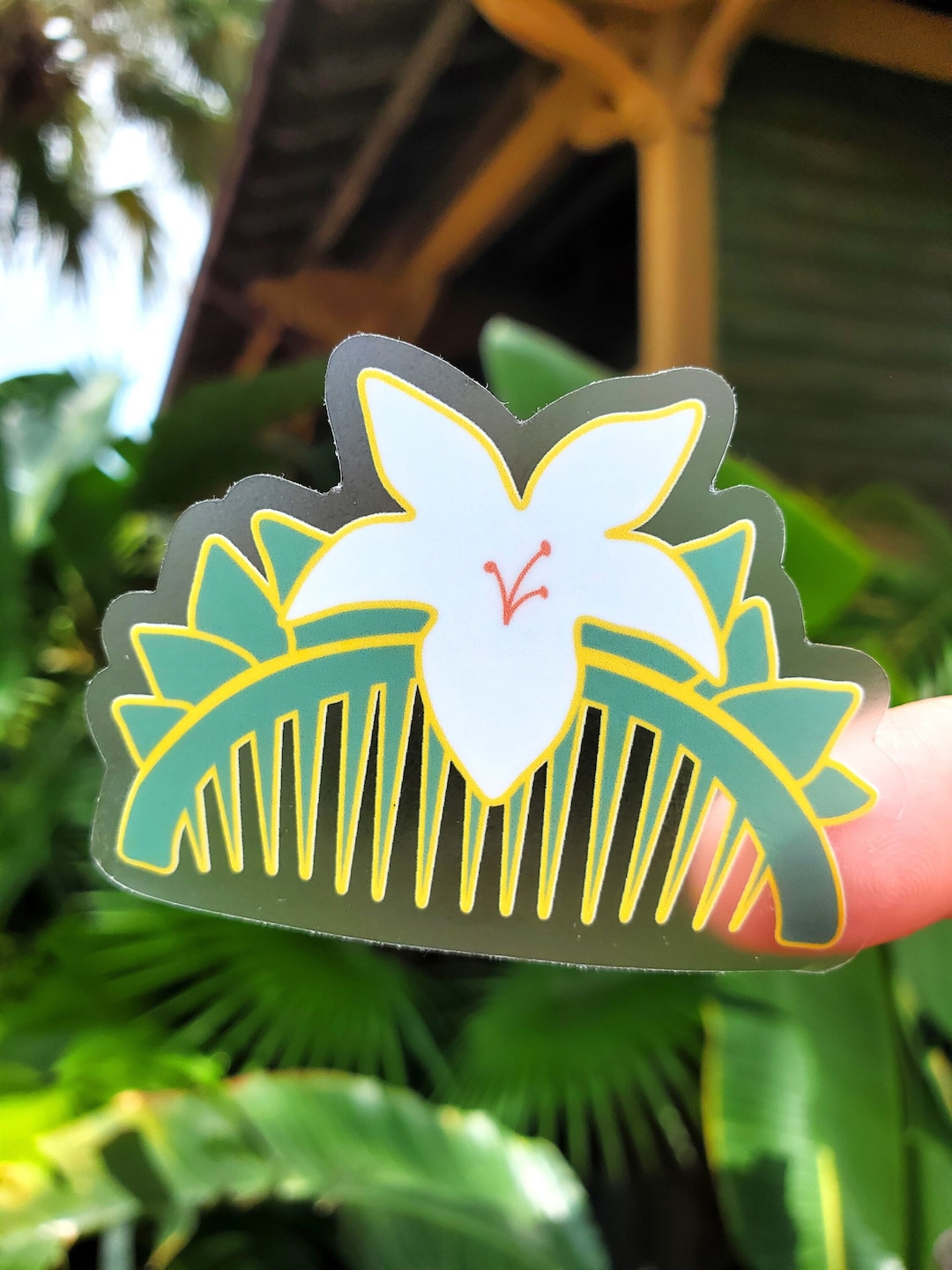 Mulan's Comb Waterproof Transparent Vinyl Sticker - Disney Decal ...