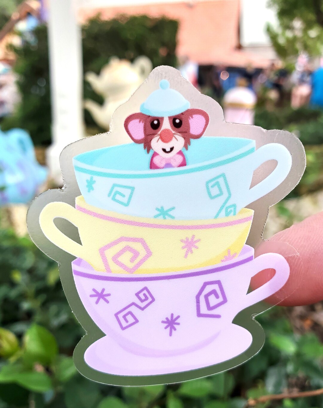 Mad Tea Party Dormouse Waterproof Transparent Vinyl Sticker - Etsy