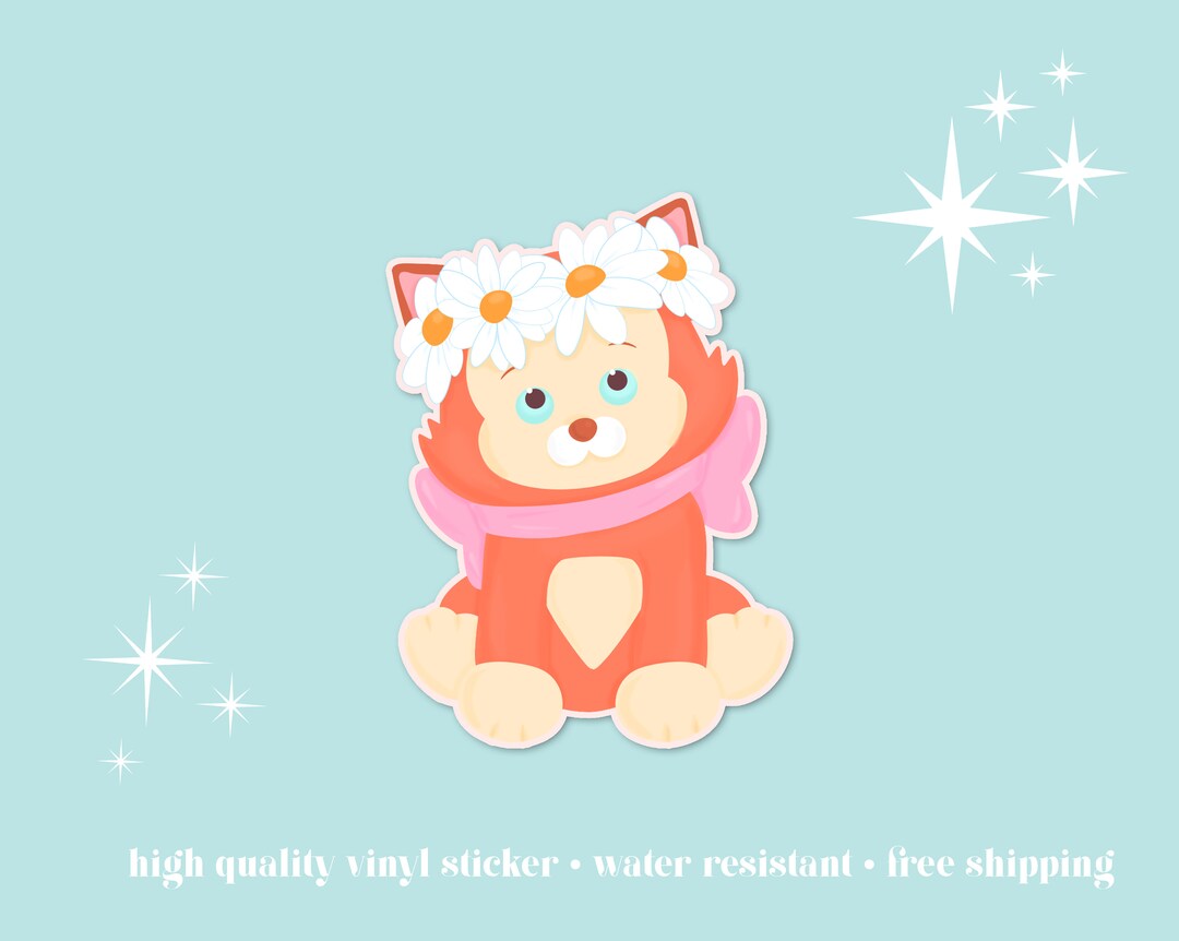 Dinah With Flower Crown Waterproof Vinyl Sticker - Disney Alice in ...