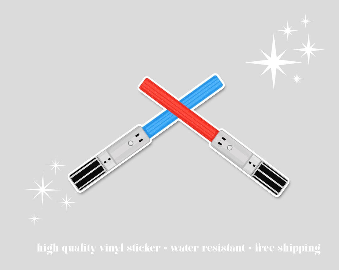 Lightsaber Churro Waterproof Vinyl Sticker - Star Wars Decal - Gifts ...