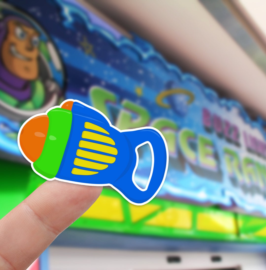 Space Ranger Spin Blaster Waterproof Vinyl Sticker - Disney Parks Toy ...