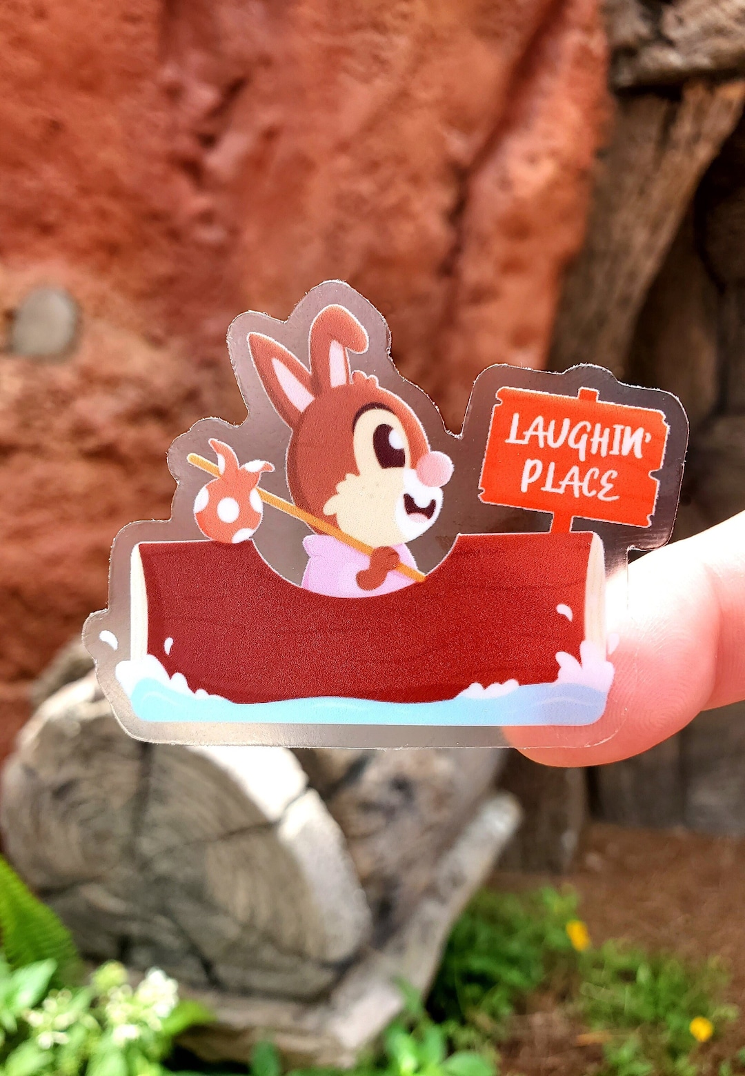 Briar Rabbit Waterproof Transparent Vinyl Sticker - Disney Splash ...