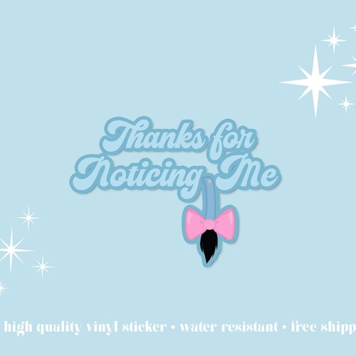 Thanks for Noticing Me Eeyore Waterproof Vinyl Sticker - Etsy
